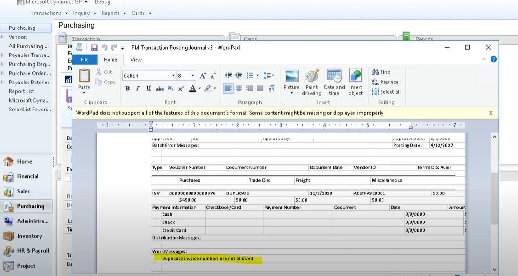 Batch Stuck In Posting Dynamics GP (Great Plains) How to Use Batch Recovery